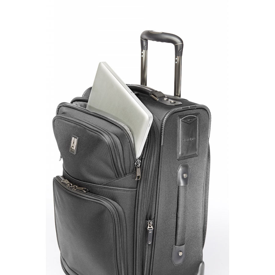 FlightCrew 5 55cm Expandable Rollaboard - Black – Luggage Online